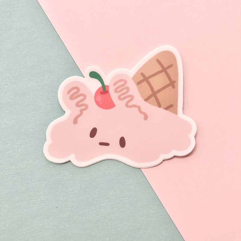 milky parlor spill cream vinyl sticker – Kaiami